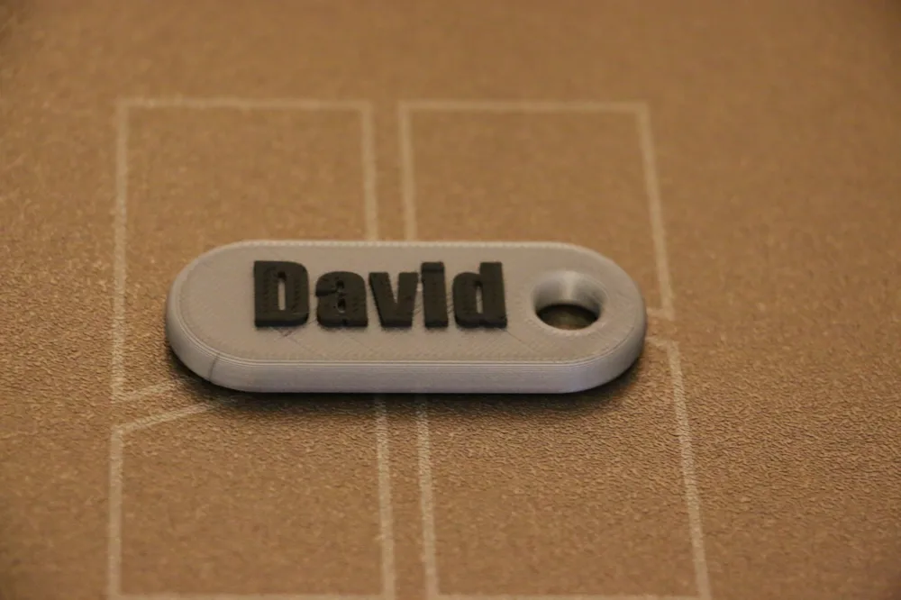 Key chain with double sided text for name by SlickPrints - MakerWorld