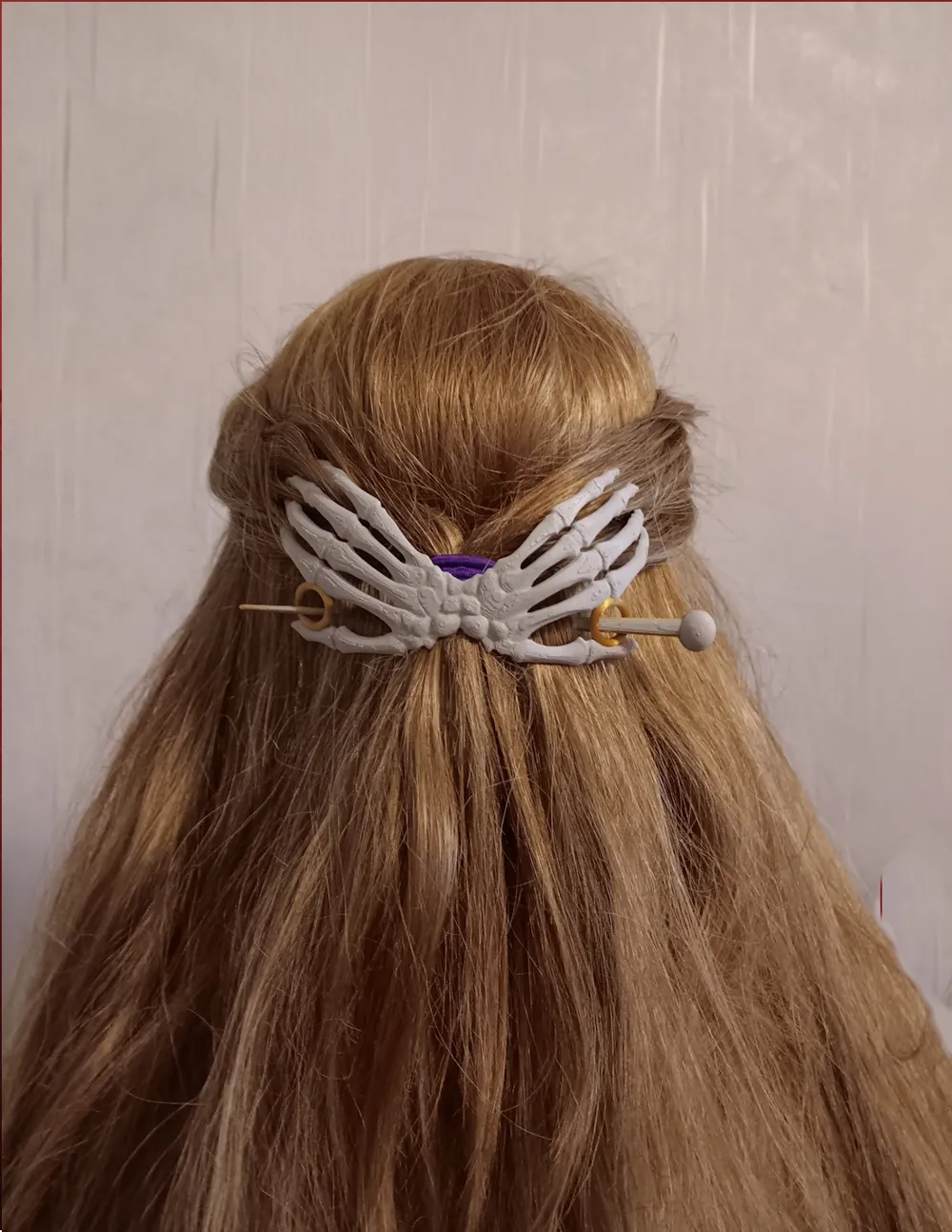 Bony Skeleton Hands hair accessory - Free 3D Print Model - MakerWorld