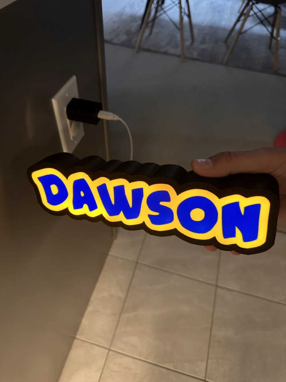 Dawson Name Light Box by DylansLightBoxes - MakerWorld