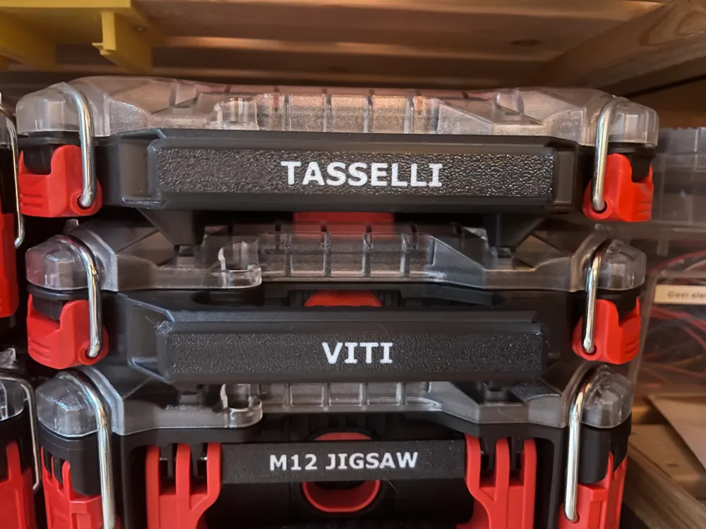 Low Profile Milwaukee Packout Labels Remixed by Jackaxe_3 - MakerWorld