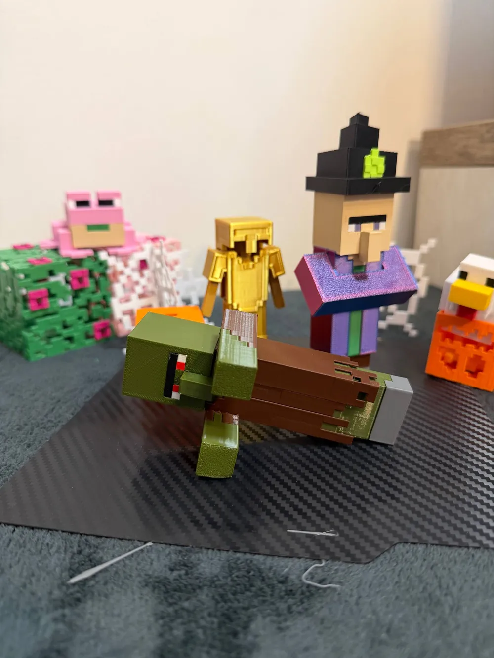 Zombie Villager Minecraft NO AMS - Free 3D Print Model - MakerWorld