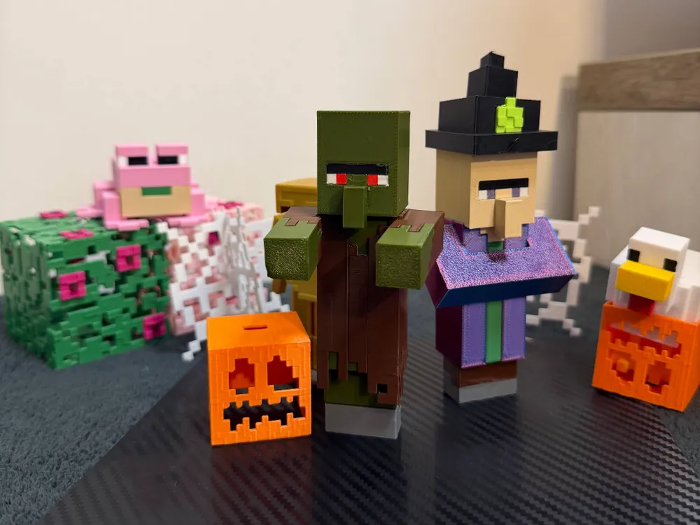 Zombie Villager Minecraft NO AMS - Free 3D Print Model - MakerWorld