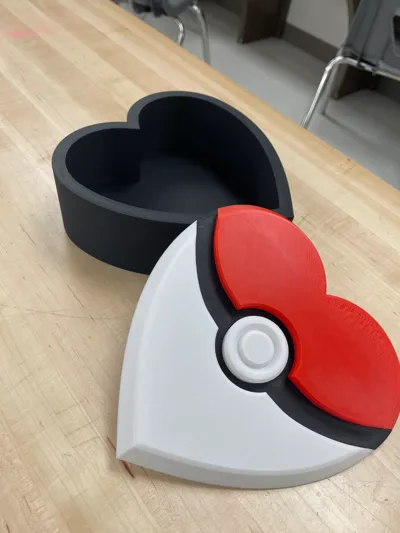 Pokemon/Pokeball Valentines Day Heart by angry-p1p - MakerWorld