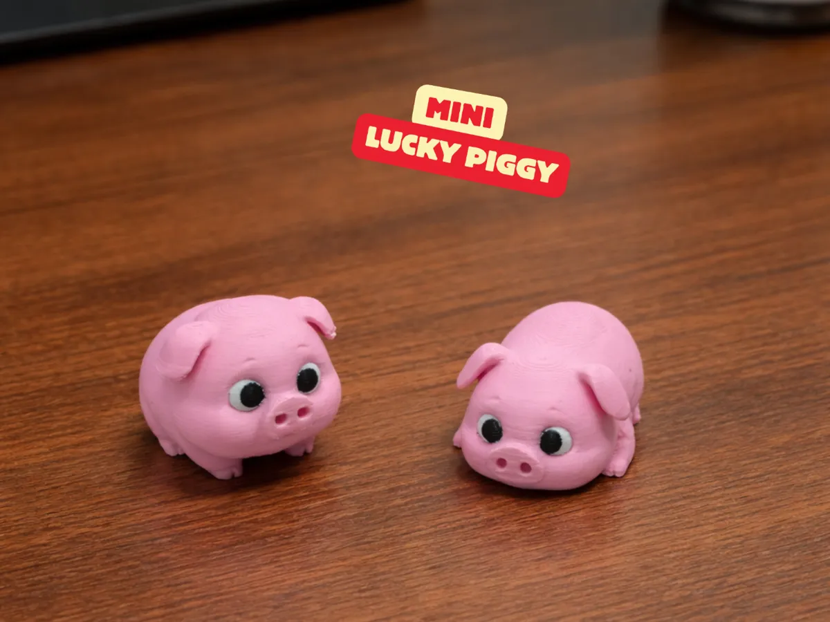 MINI LUCKY PIGGY - CUTE NEW YEAR'S EVE GIFT - Free 3D Print Model ...