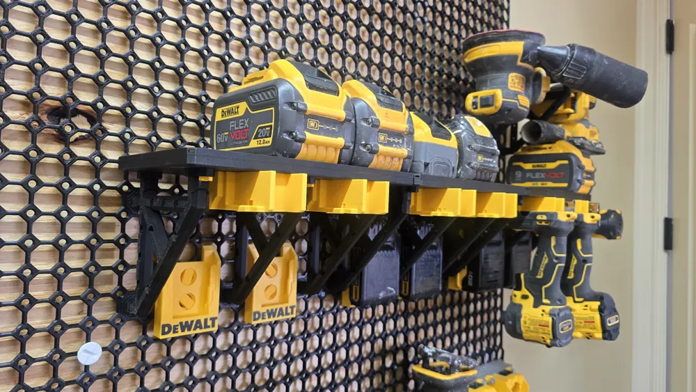 Multiboard Dewalt Dual Tool Holder Shelf - Free 3D Print Model - MakerWorld