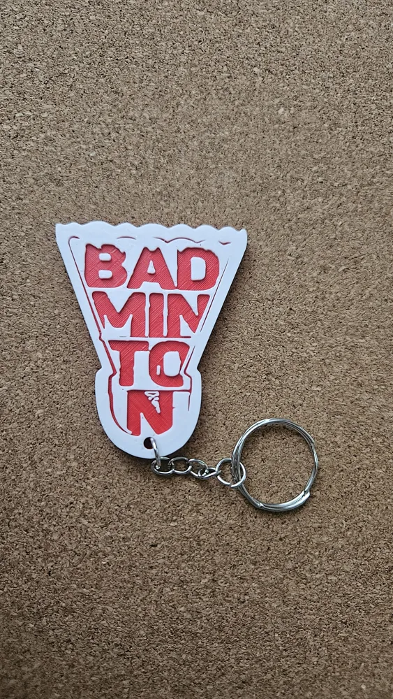 Keychain Badminton by STARTer MakerWorld: Download Free 3D Models