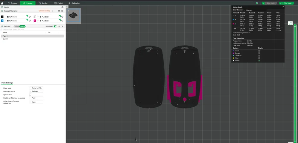 SOMFY 4-button Alarm Remote Control Case - Free 3D Print Model - MakerWorld