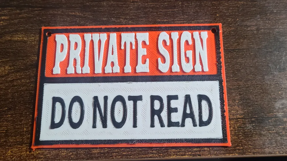 Private Sign - Do Not Read by the.artifactory.llc - MakerWorld