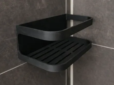 Minimalist Shower Shelf – Modern Design - Free 3D Print Model - MakerWorld