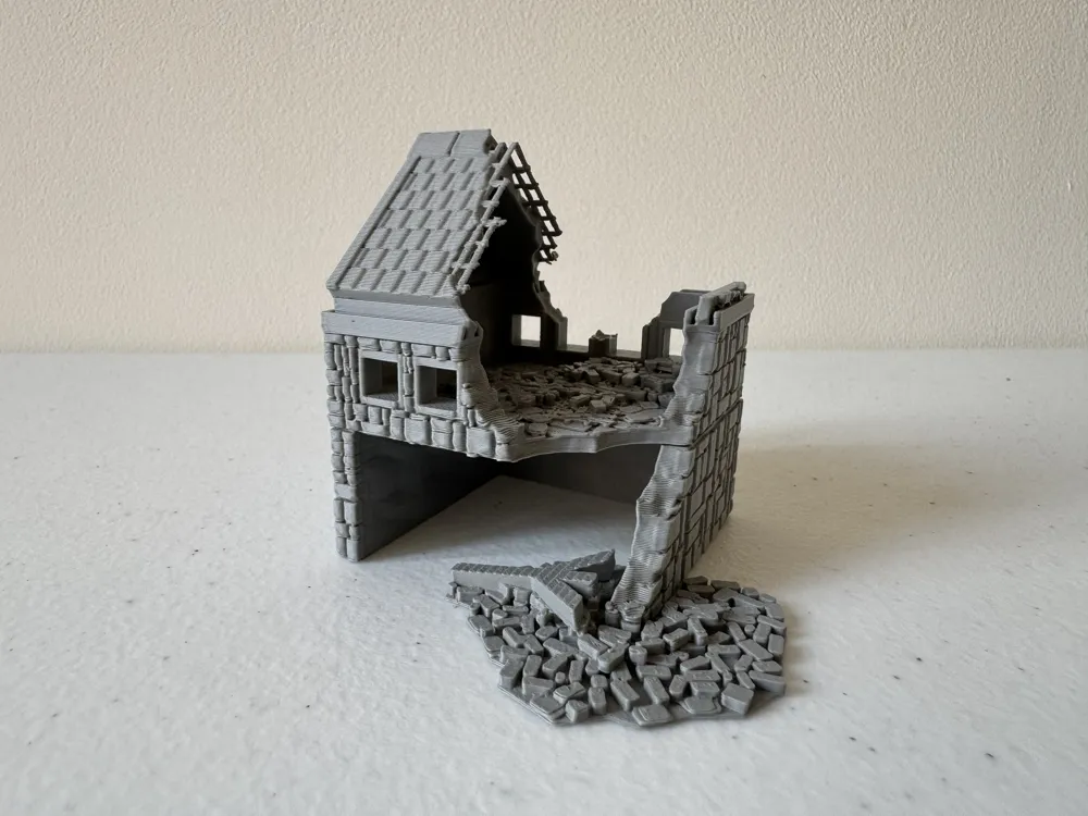 Ruined Garage - Free 3D Print Model - MakerWorld