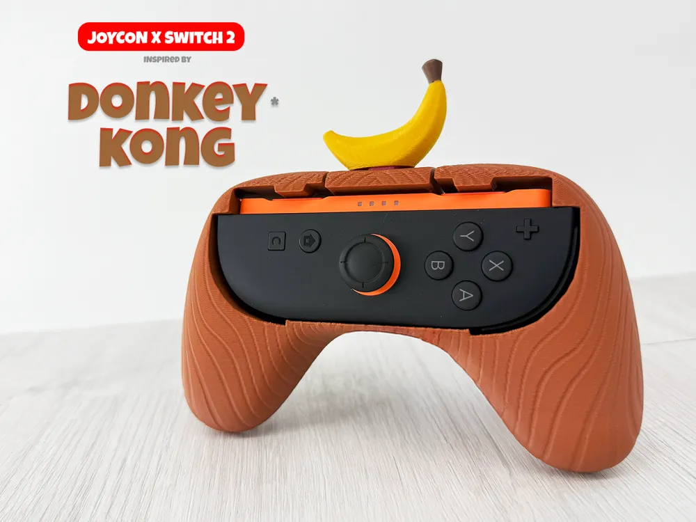 Donkey Kong Grip | Joy-Con Inspired (Switch 2) - Free 3D Print Model ...