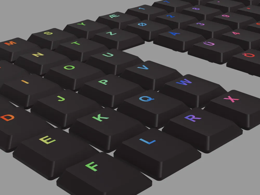 Logitech GL Keycaps With AMS Symbols Remixed by Torshken MakerWorld ...