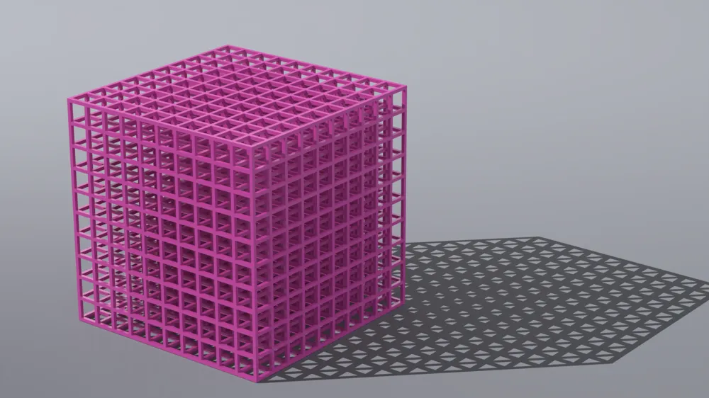 1L Cube from 1000 of 1ml cubes by sciencepirate - MakerWorld