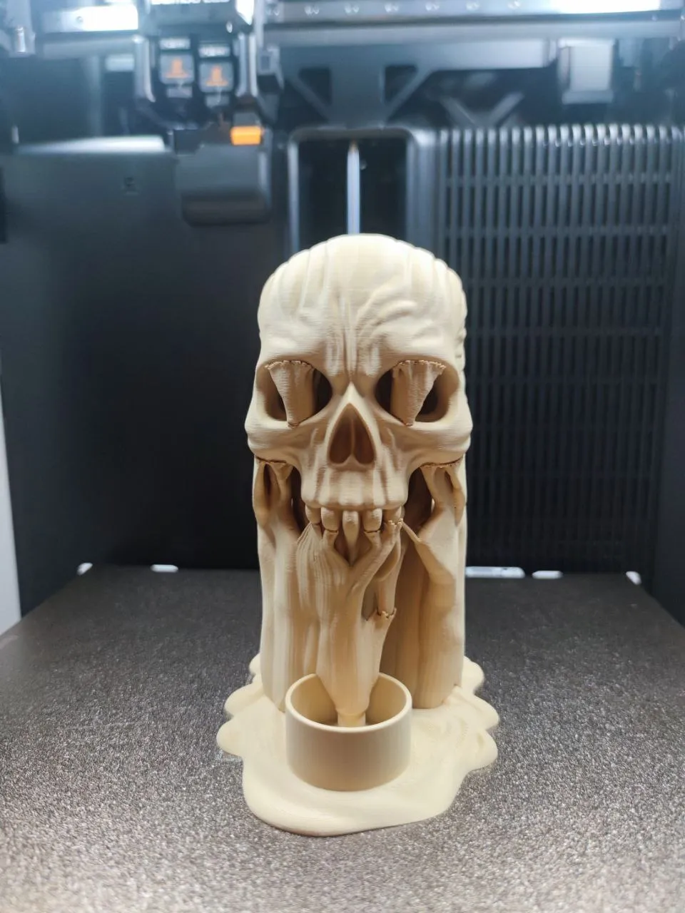 LED Candle Holder Melting Skull by Eclipse 3D MakerWorld: Download Free 3D Models