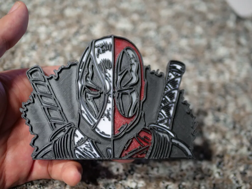 Deadpool X Force Half Face by Lee - MakerWorld