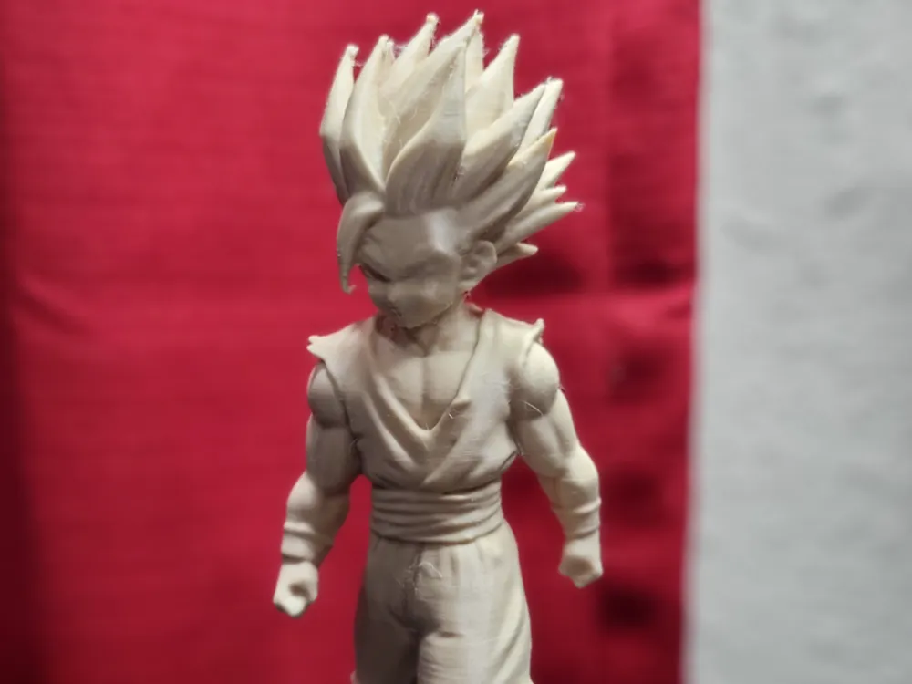 Gohan SSJ2 Statue DBZ by Loldabird MakerWorld: Download Free 3D Models