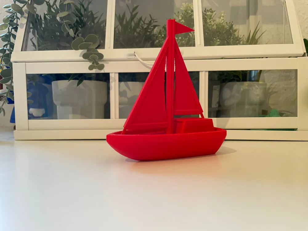 Sail Boat Decorative Display Model - Free 3D Print Model - MakerWorld
