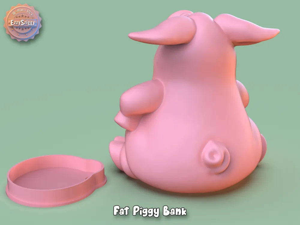 Fat Piggy Bank by EzzySziggy - MakerWorld
