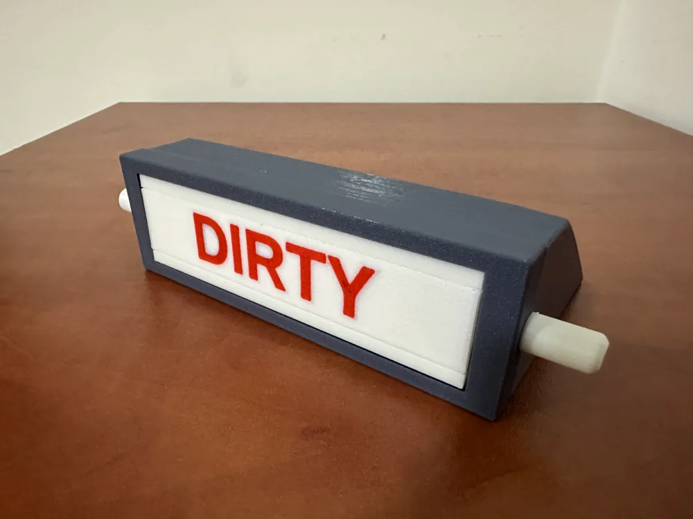 Magnetic Dishwasher Spinner Status Sign - 3 States by yanshay - MakerWorld