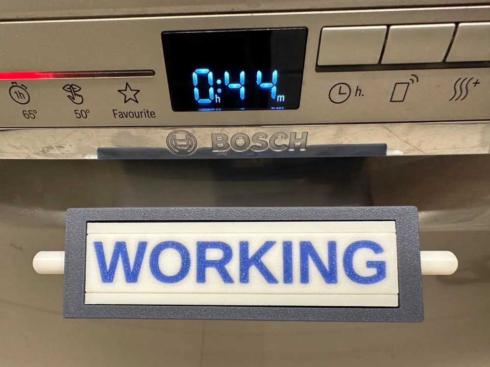 Magnetic Dishwasher Spinner Status Sign - 3 States by yanshay - MakerWorld