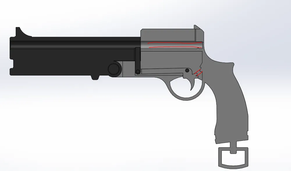 Working Fortnite Mammoth Pistol - Free 3D Print Model - MakerWorld
