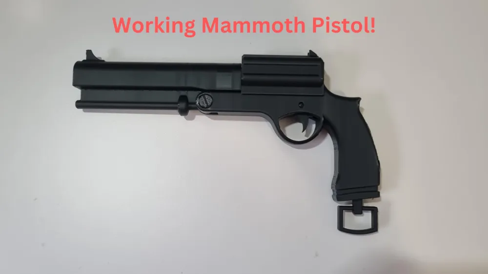 Working Fortnite Mammoth Pistol - Free 3D Print Model - MakerWorld