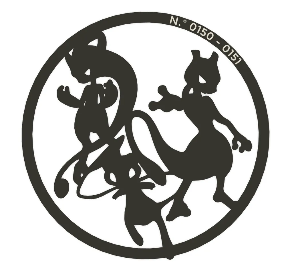 WALL ART - MEWTWO AND MEW by SProyect - MakerWorld