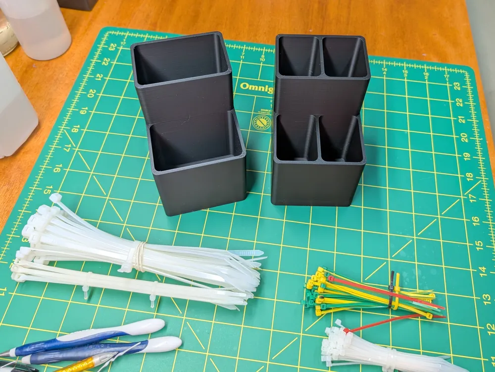 Zip Tie and Pencil Holder Desk Organizer - Free 3D Print Model - MakerWorld