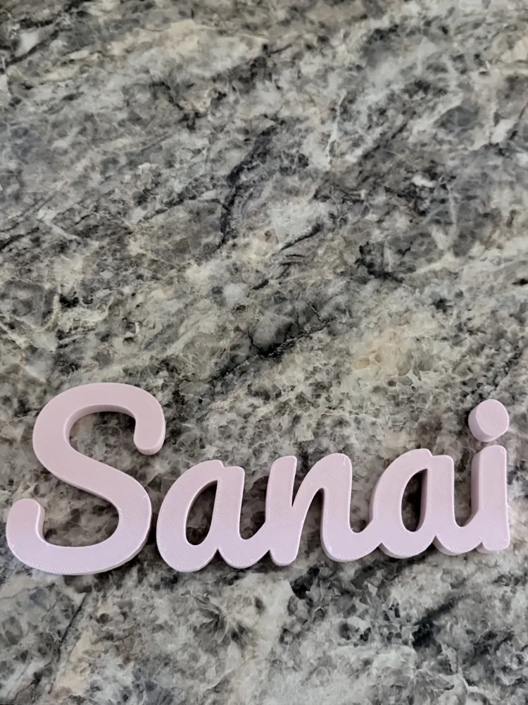 Name sign - Free 3D Print Model - MakerWorld