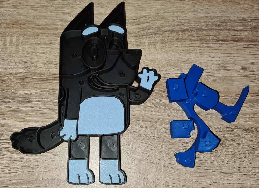 Bluey Sign (No AMS) - Free 3D Print Model - MakerWorld