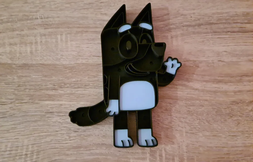 Bluey Sign (No AMS) - Free 3D Print Model - MakerWorld