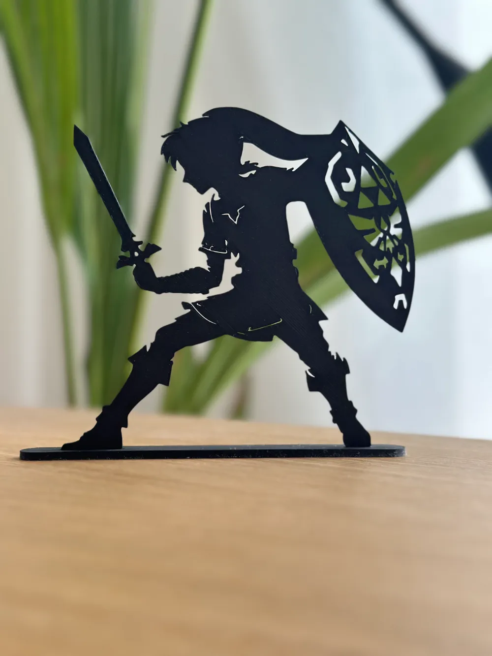 Link Zelda 2D Art Silhouette Wall Art with Stand by BluB - MakerWorld