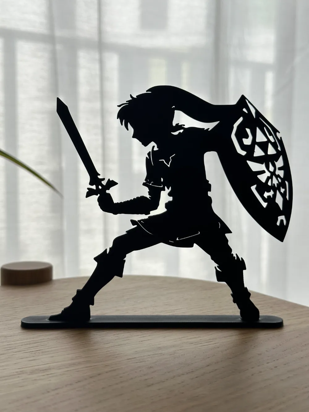 Link Zelda 2D Art Silhouette Wall Art with Stand by BluB - MakerWorld
