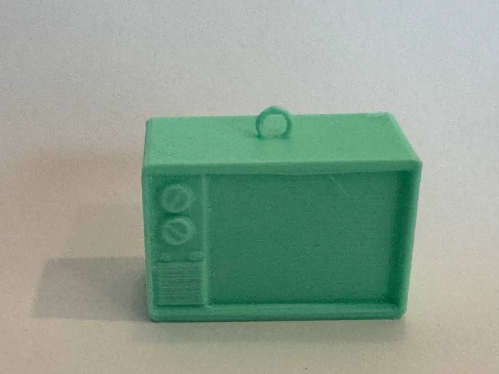 Retro TV keychain by Triton - MakerWorld