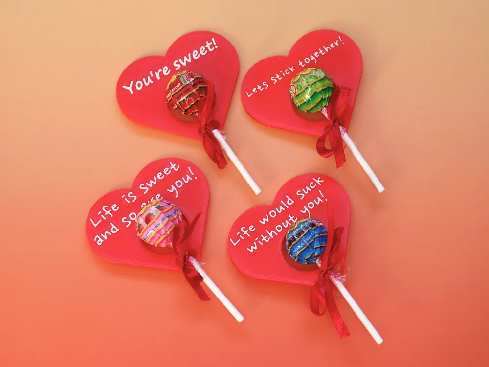 Valentine's Lollipop Holder by Johnny_Bit MakerWorld: Download Free 3D ...