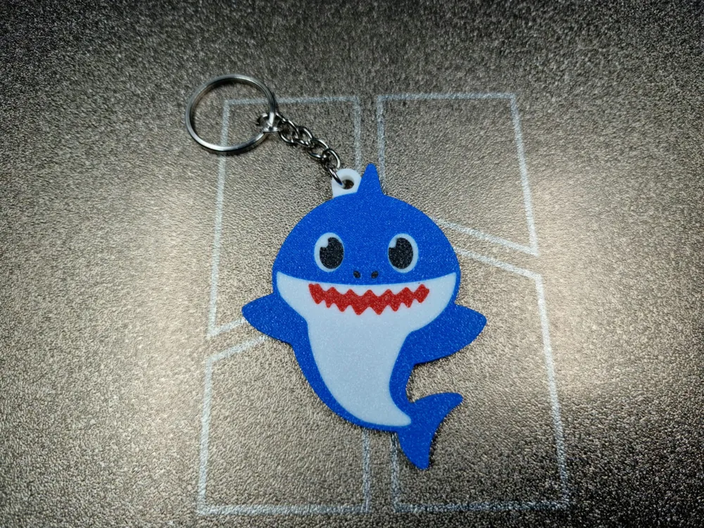 Shark Family Keychain - Free 3D Print Model - MakerWorld