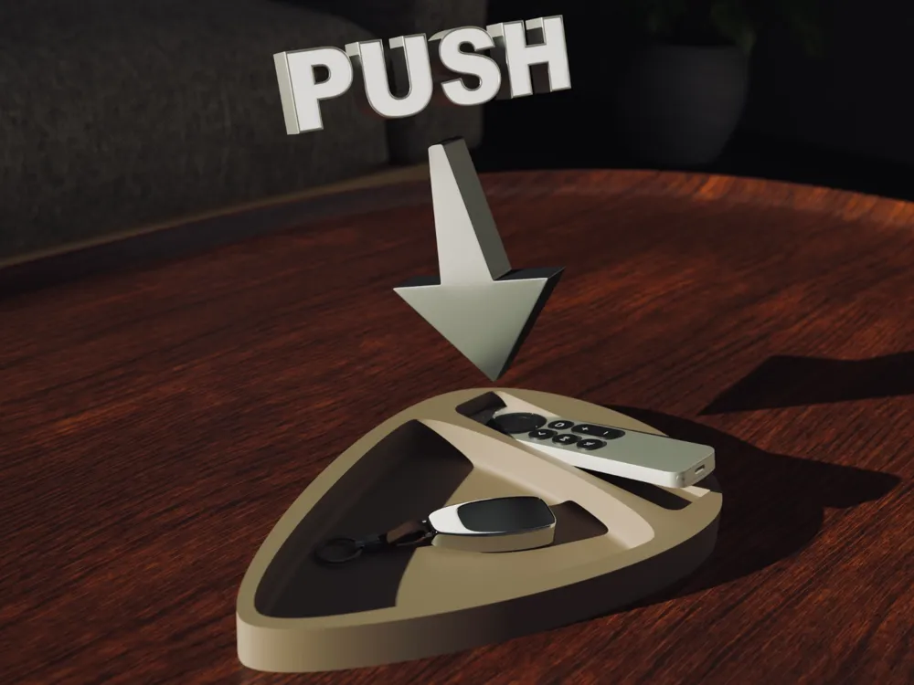 Tropfenförmige Apple TV 4K Fernbedienungsschale – Kostenloses 3D ...