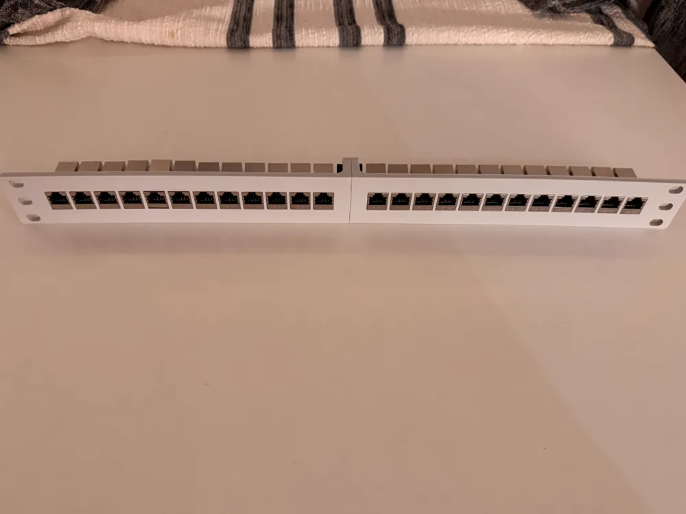 19 Inch Rack Keystone Patch Panel - Free 3D Print Model - MakerWorld