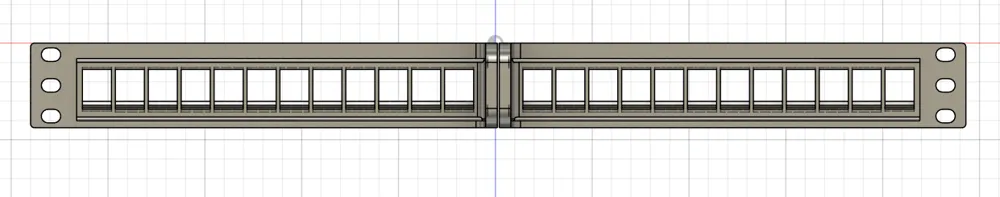 19 Inch Rack Keystone Patch Panel by Alli MakerWorld: Download Free 3D ...