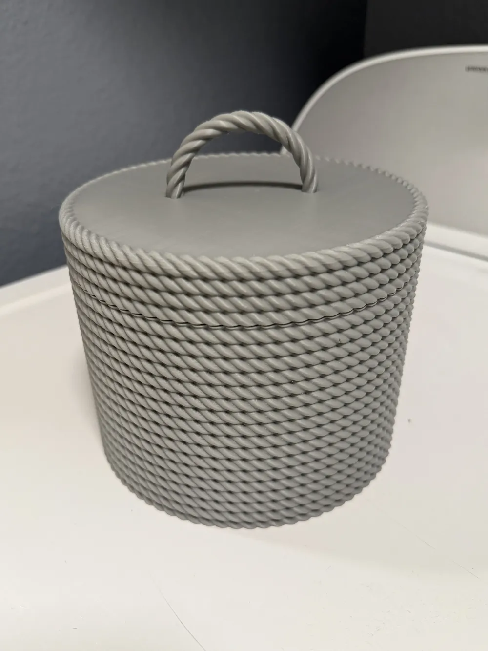 Recipiente para Sabão em Pó - Tampa de Rosca - Pote com Textura de ...