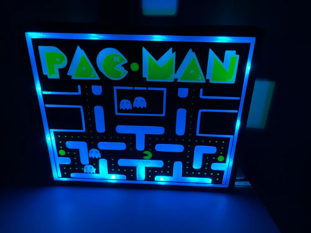 pac-man lightbox - Free 3D Print Model - MakerWorld