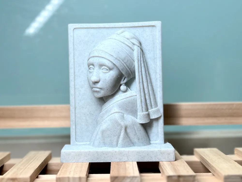 Girl with a Pearl Earring Sculpture by D-studio MakerWorld: Download ...