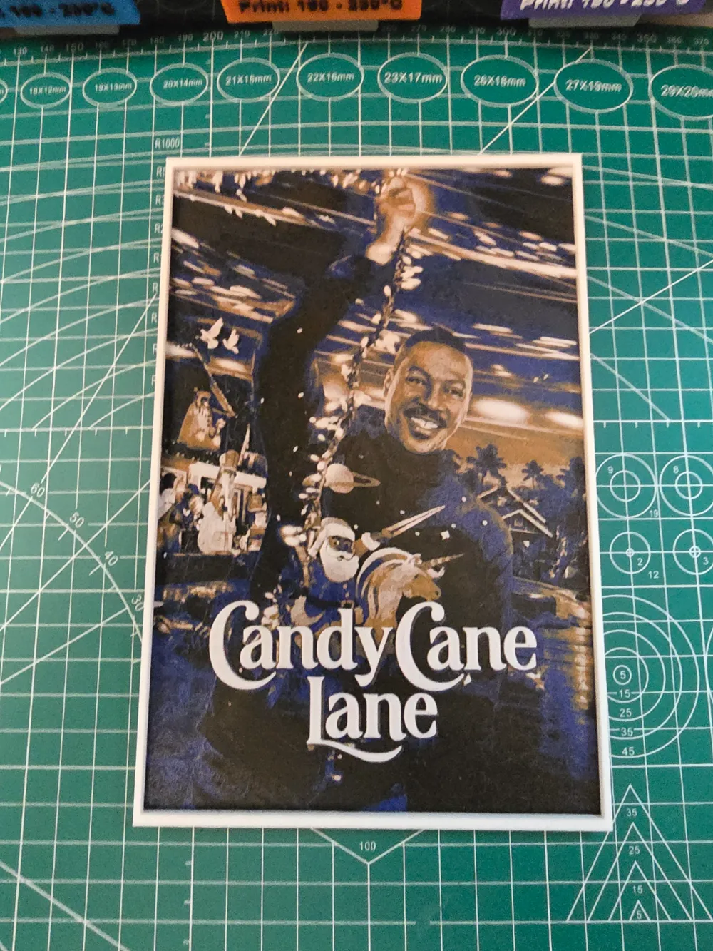 Candy Cane Lane Movie Poster - Hueforge Art by Lumpy3D - MakerWorld