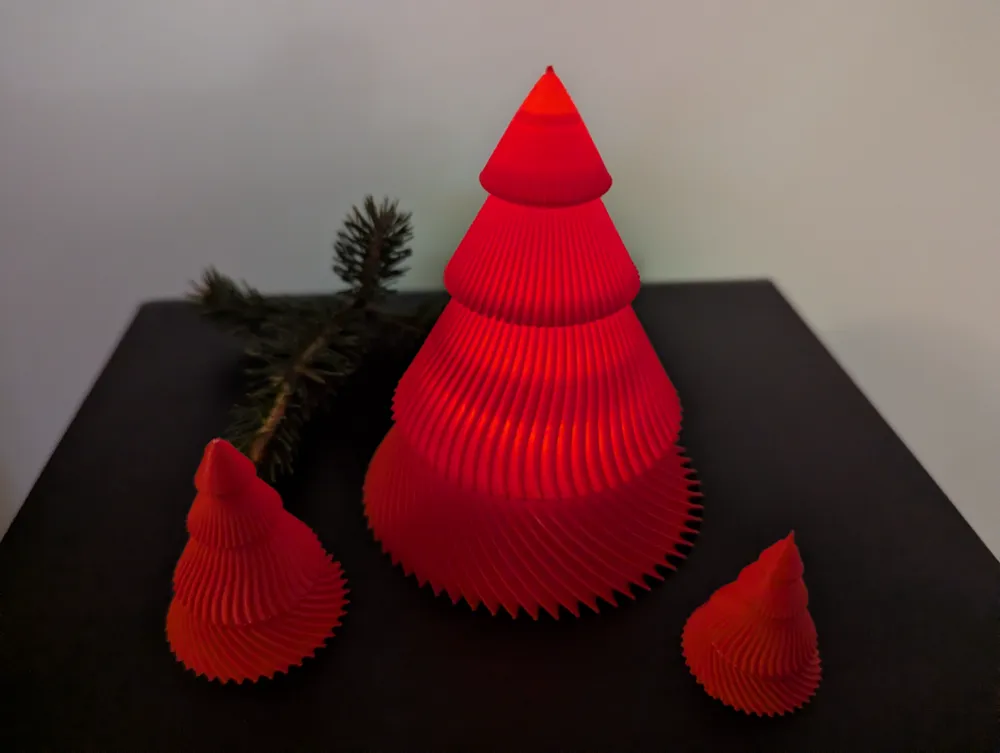 Spiral Christmas Tree - tealight insert by bixi - MakerWorld