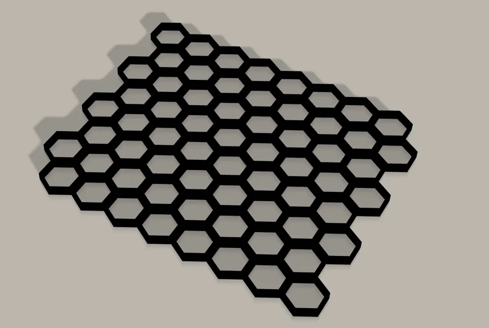 Modular Honeycomb wall storage by balleriniemanuele - MakerWorld