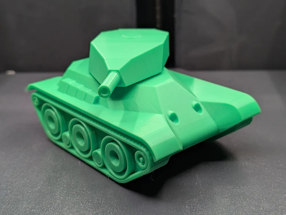 Print in Place Toy Tank turret rotates No Supports by anselor - MakerWorld