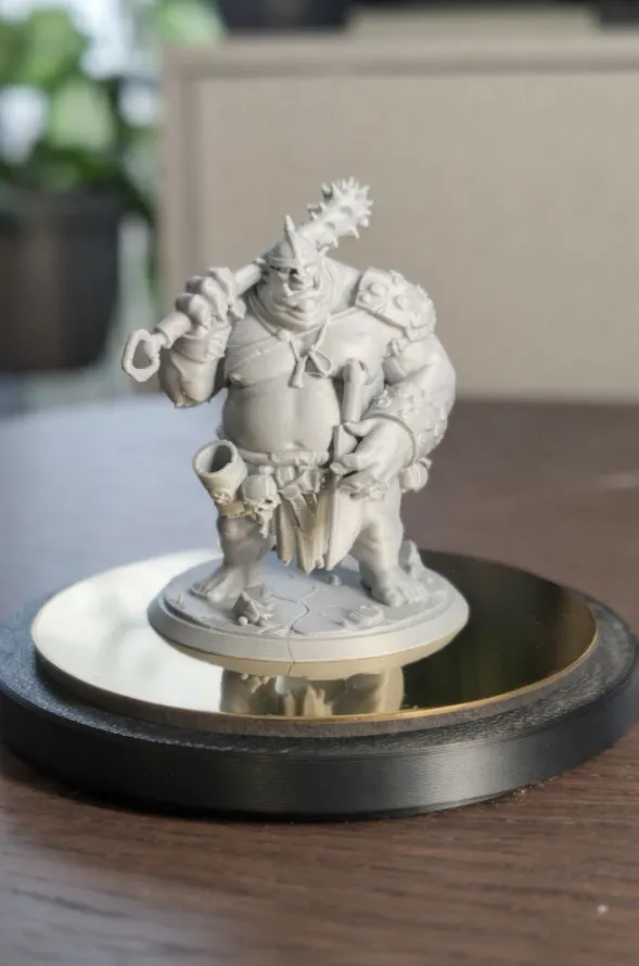 Ogre - DnD Miniature (50mm) - Free 3D Print Model - MakerWorld
