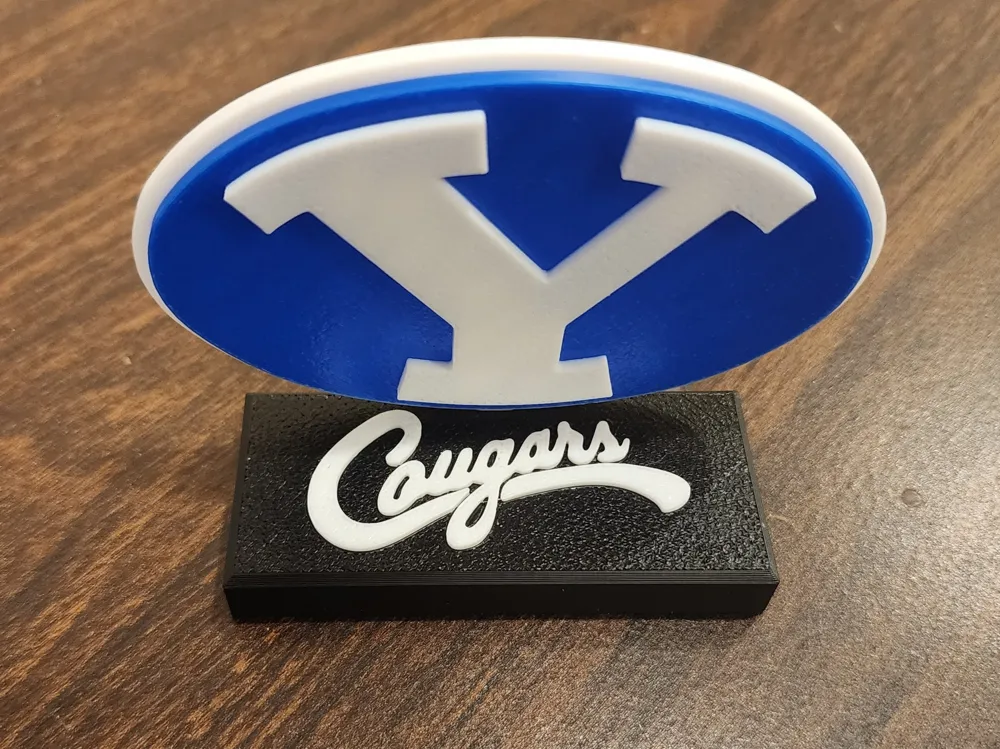 BYU Cougars Small Desk Display by briankstan MakerWorld: Download Free ...
