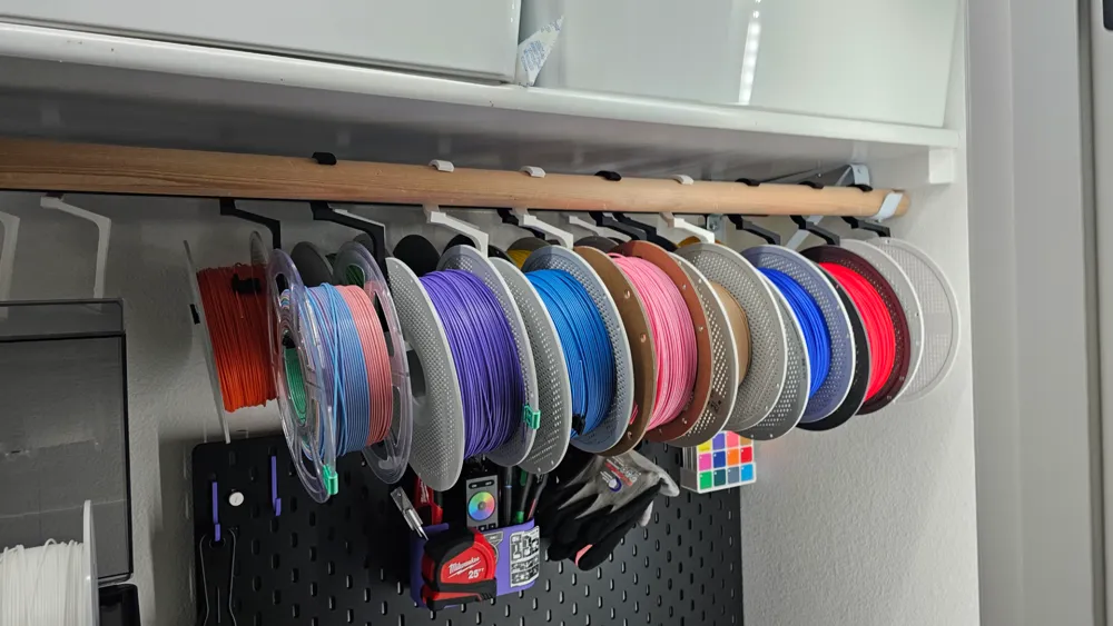 Filament Spool Hook for Closet Rod by Peter Taylor MakerWorld: Download ...