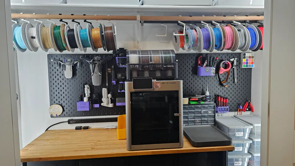 Filament Spool Hook for Closet Rod by Peter Taylor MakerWorld: Download ...